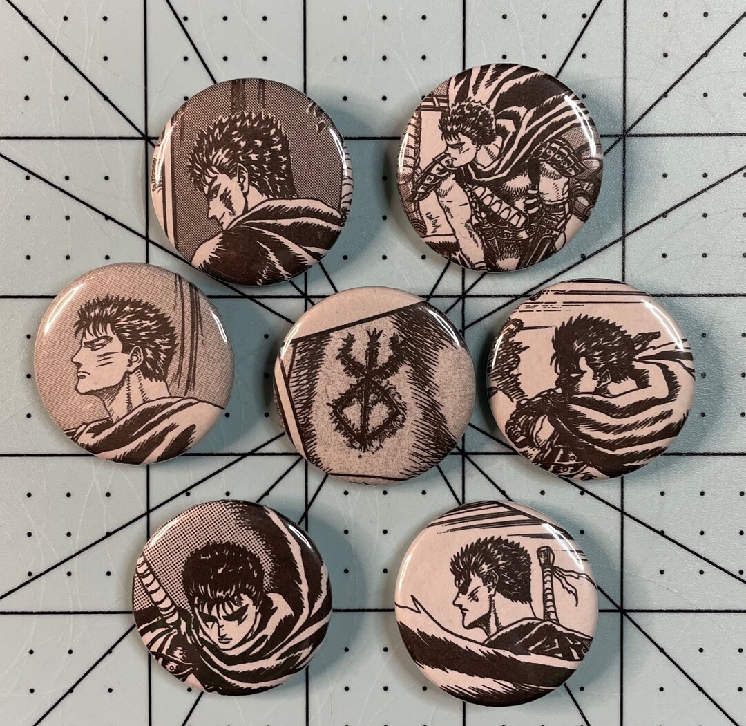 Berserk Manga Anime Button Pins - Etsy