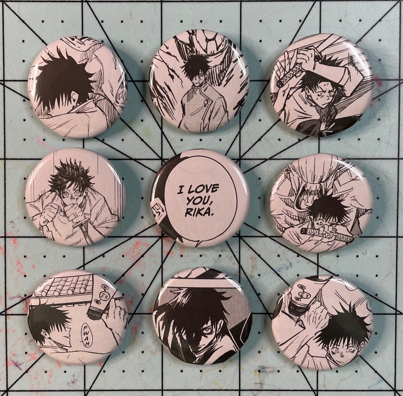 Jujutsu Kaisen Manga Anime Button Pin Yuta Okkotsu - Etsy