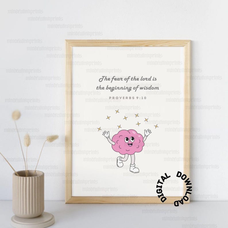 Wisdom Wall Art | Digital Download | Printable Wall Art | Christian - Etsy