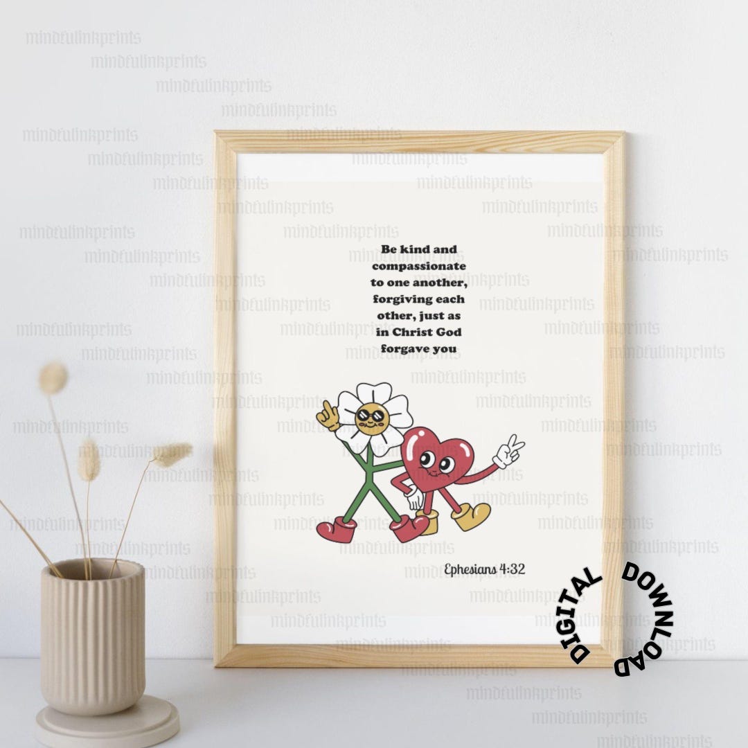 Be Kind and Compassionate Wall Art | Digital Download | Printable Wall ...