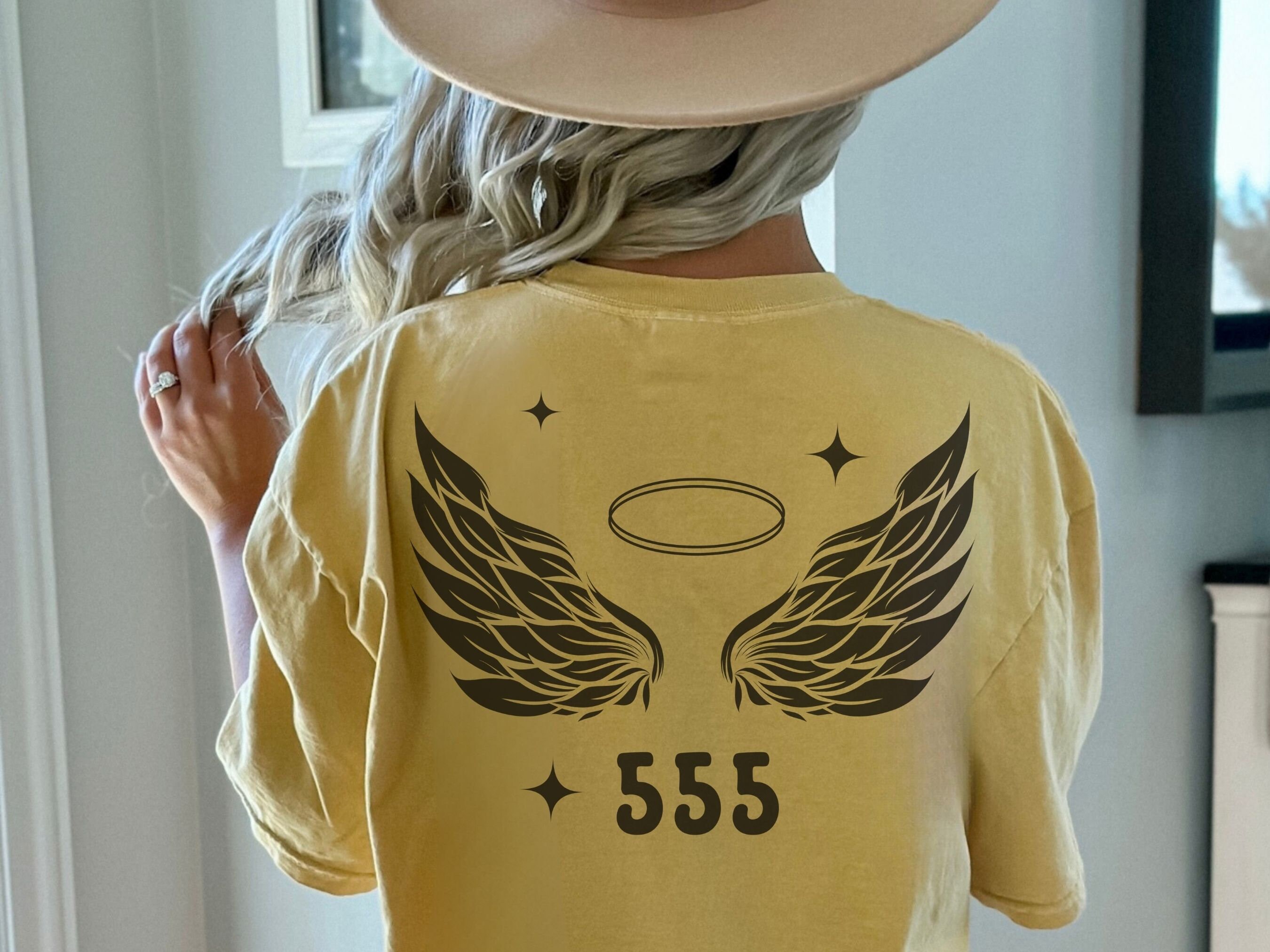 Number 555 Angel Number Gift Comfort Color Shirt Law of Attraction ...