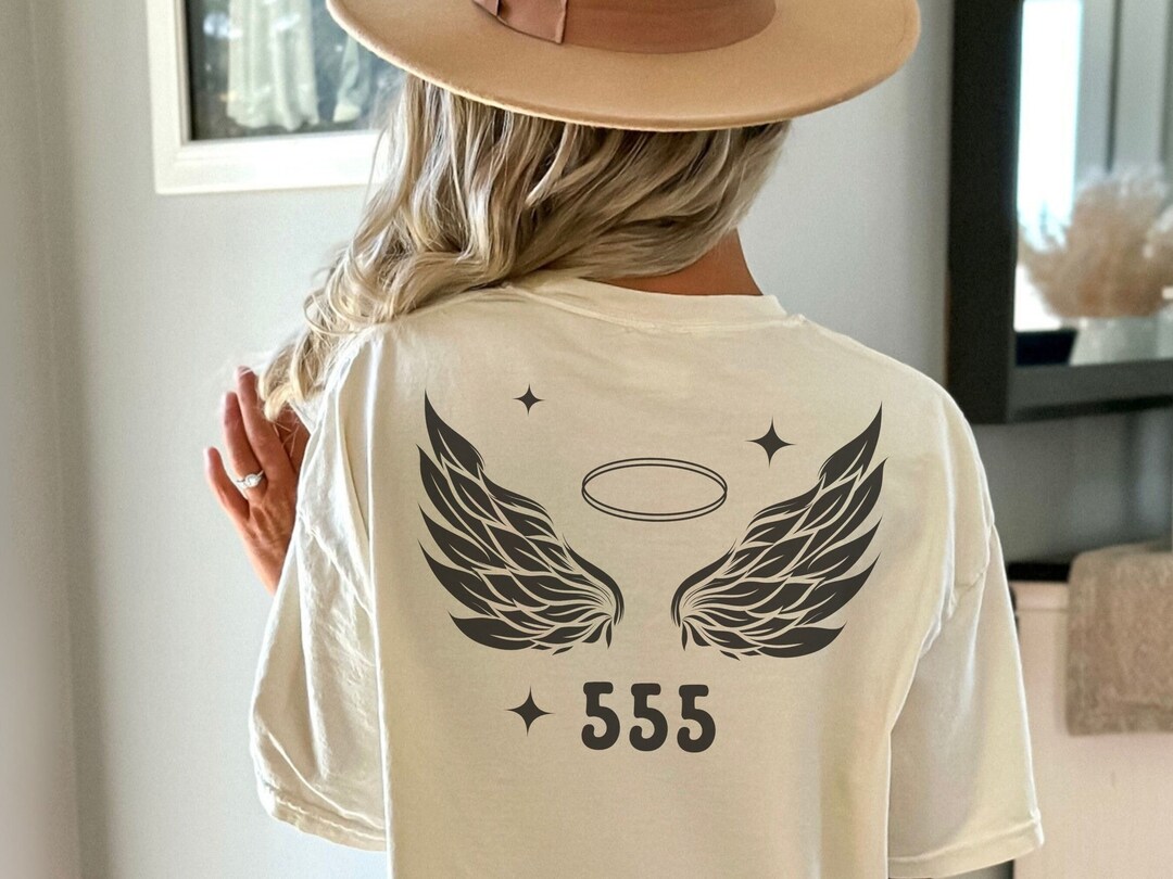 Number 555 Angel Number Gift Comfort Color Shirt Law of Attraction ...