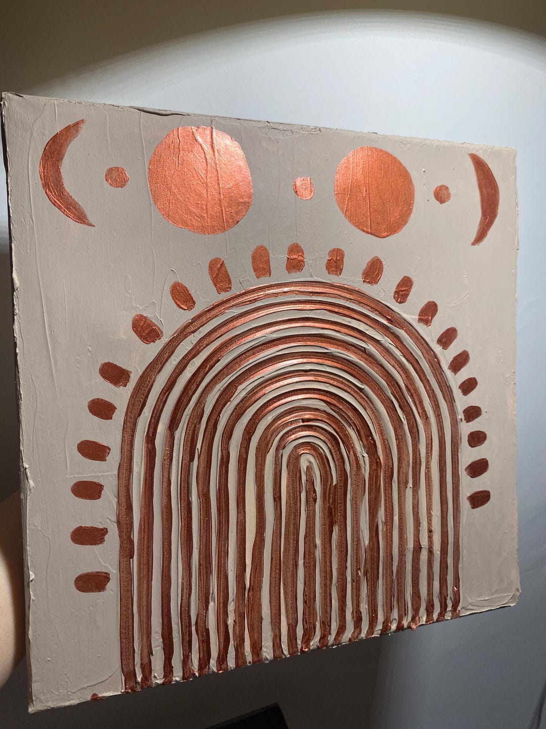 Dolunay Doku Tablo, 3 Boyutlu Tablo, Minimalist Tablo, Texture Art ...