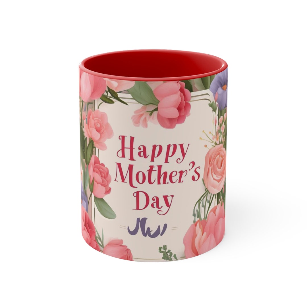 Blooming Love Pink Flower Mother's Day Mug Perfect Gift for Mom - Etsy