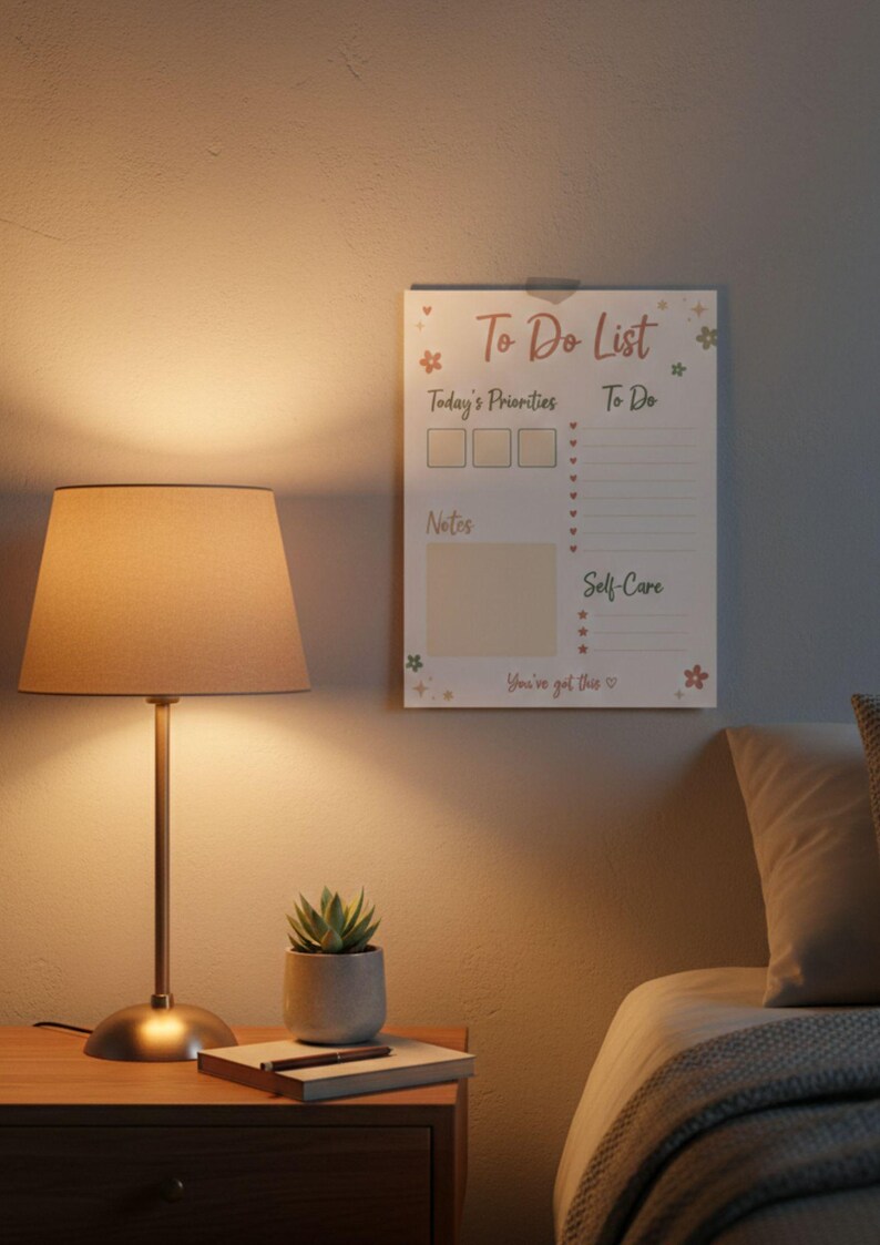 Aesthetic to Do List Printable, Daily Task Tracker, Cute Daily Planner ...