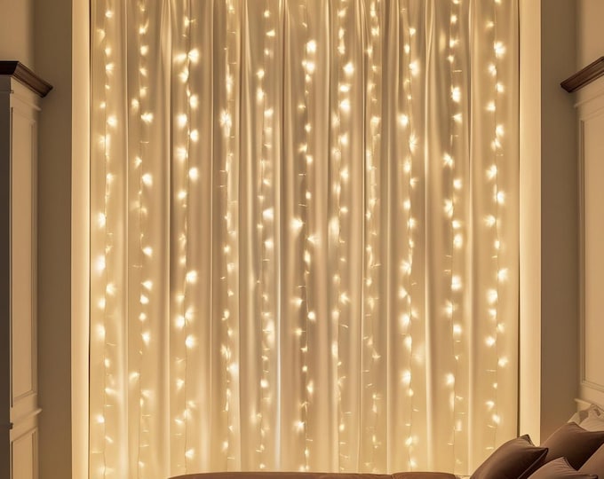 Curtain Lights, Hanging Fairy Lights, Warm Lights, Party Decor Lights ...