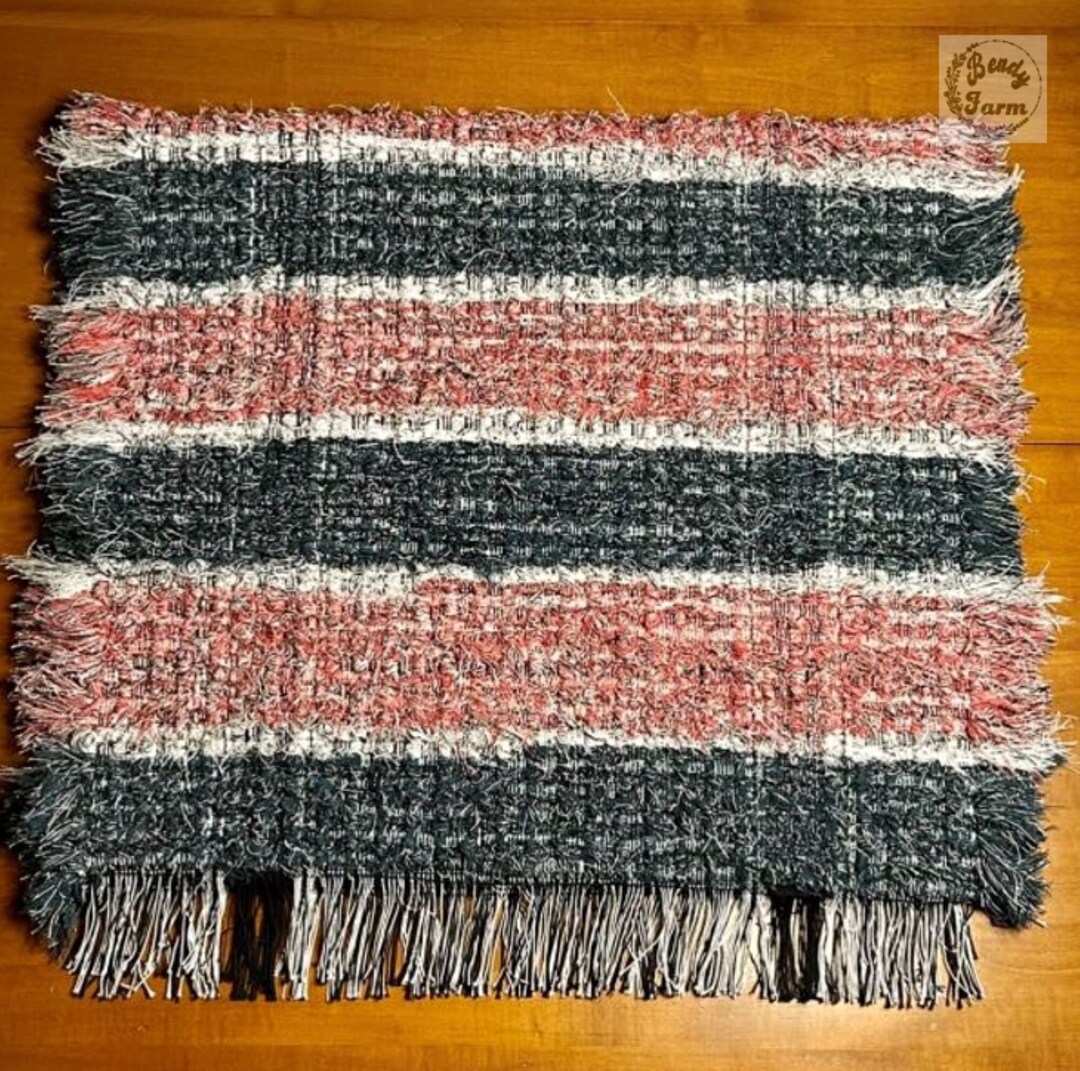 Amish Made Rug Handmade Kitchen Rug Door Mat Kids Play Rug Dog Rug ...