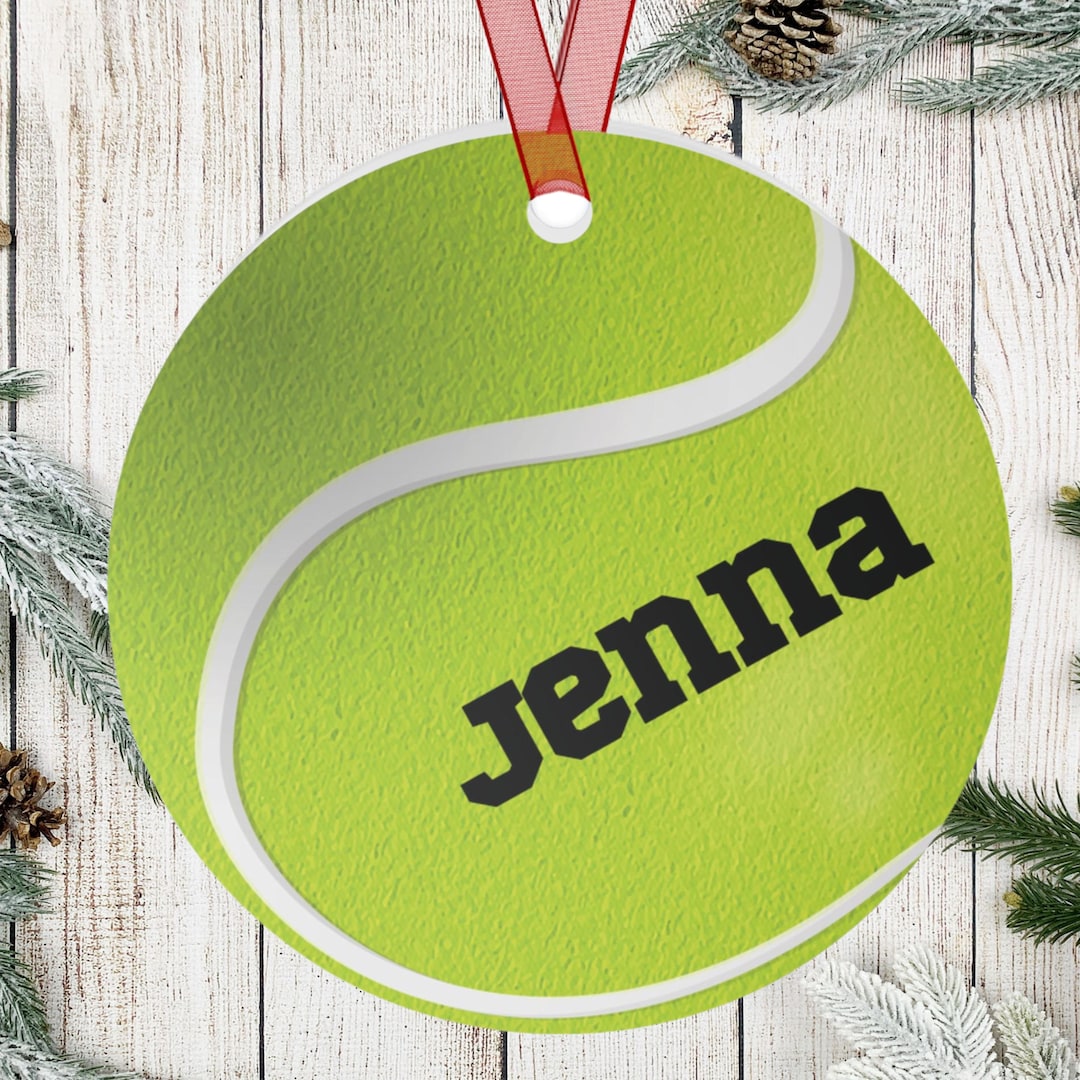 CUSTOM Tennis Ornament Personalized With Tennis Player's Name ...