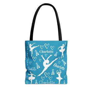 Custom Dance Bag Personalized With Dancer's Name, Dance Tote Customized ...