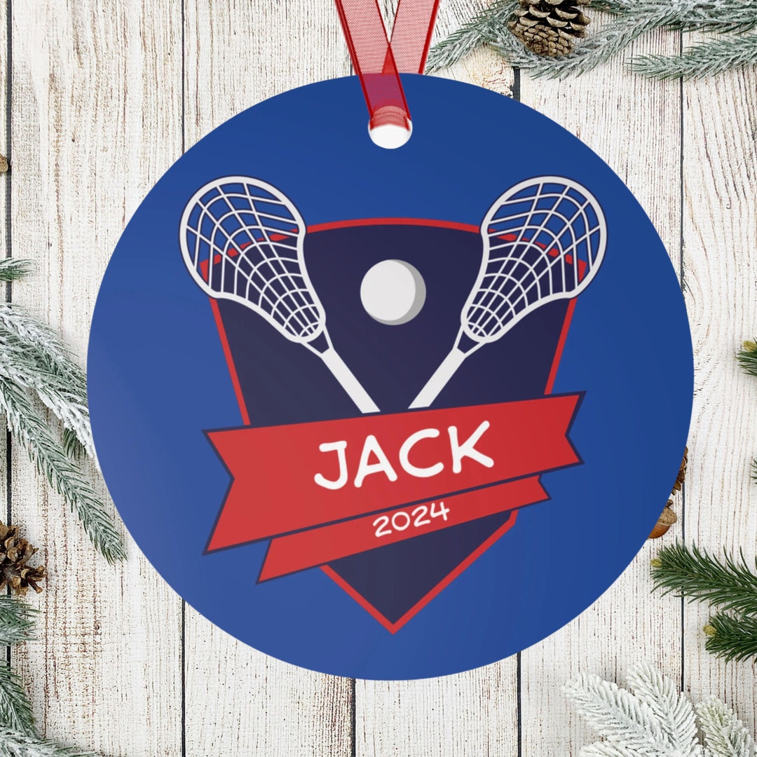CUSTOM Lacrosse Ornament Personalized With Lacrosse Player's Name ...