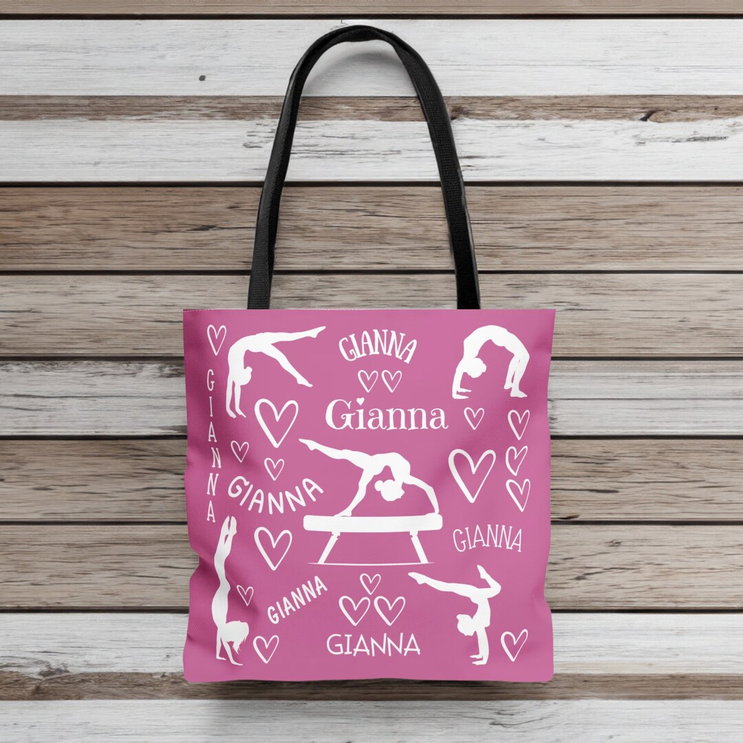 Custom Gymnastics Bag Personalized With Gymnast's Name, Customized Tote ...