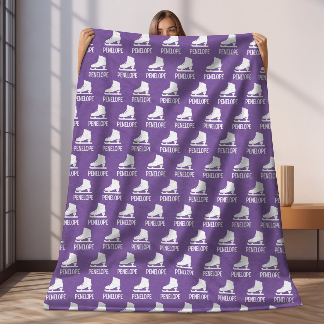 CUSTOM Figure Skating Blanket Personalized With Skater's Name, Figure ...