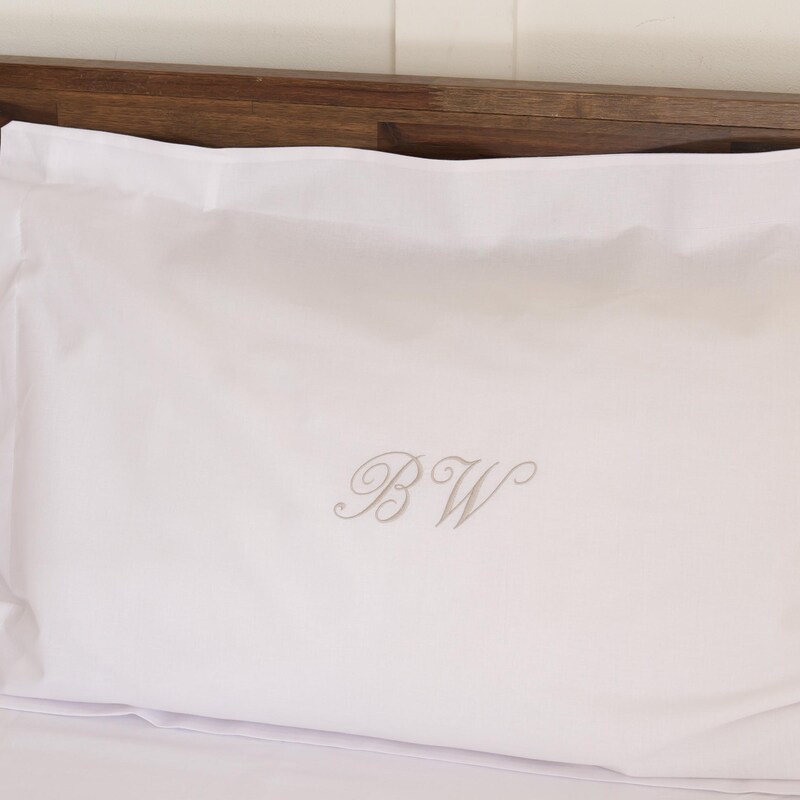 Monogram Pillowcases - Etsy