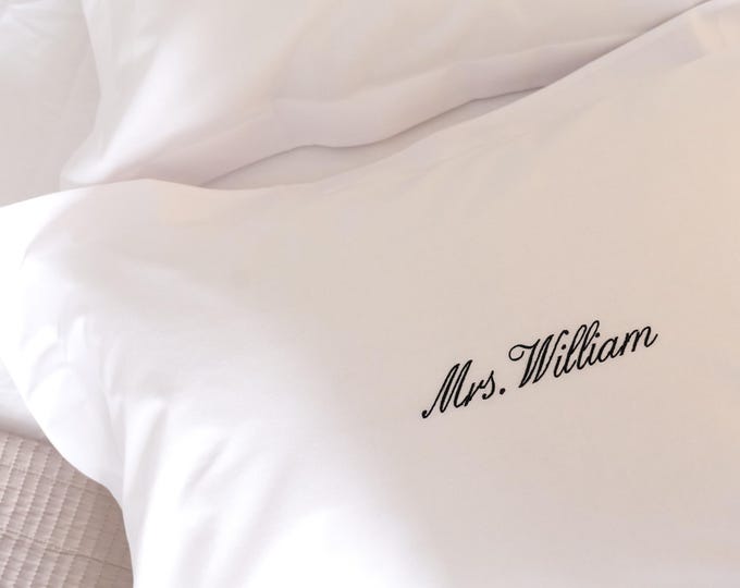 Embroidered Fancy Girl Pillowcases - Etsy