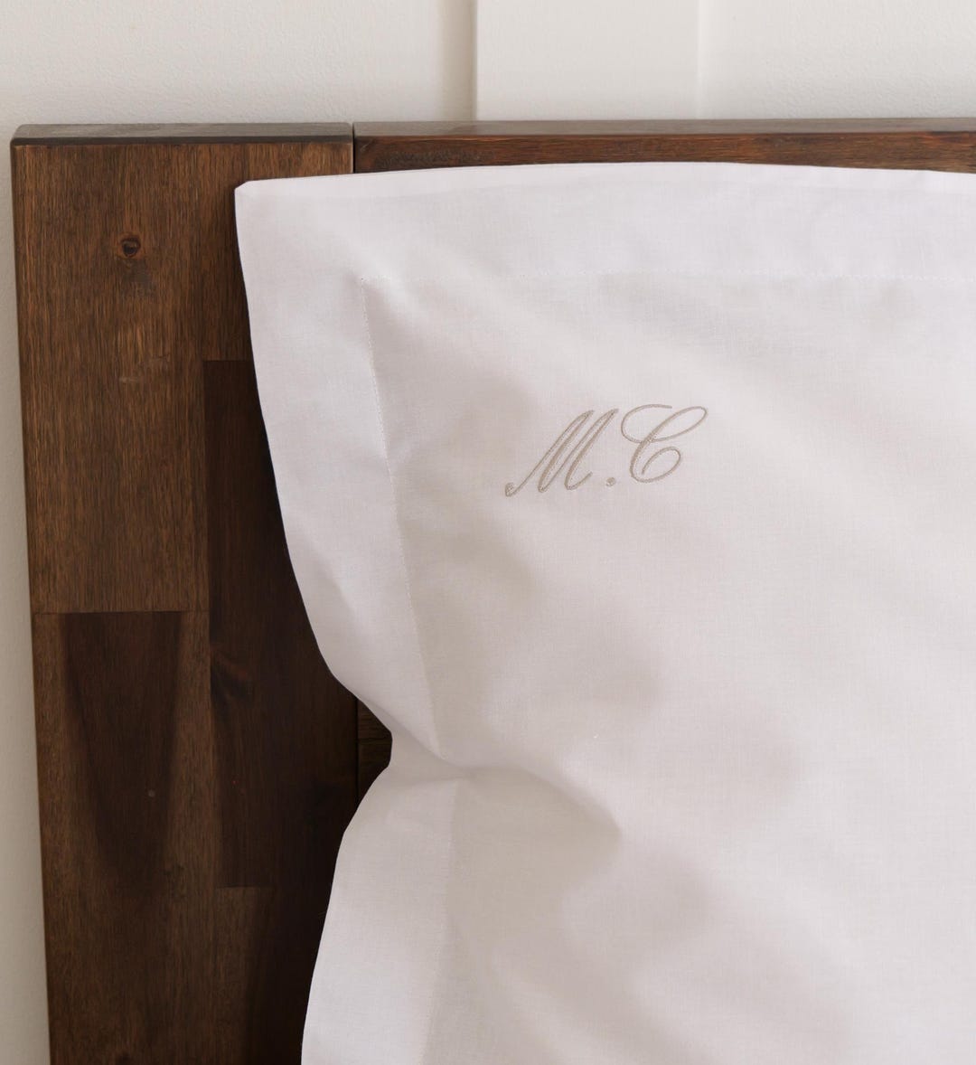 Personalised Pillowcase Embroidered Oxford Pillowcase Monogrammed ...