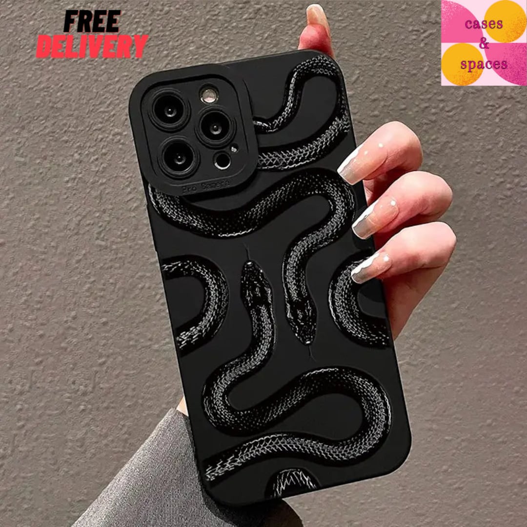 Snake Graphic Case for iPhone 15 Pro Max 14 13 Mini 12 11 XS XR 7 8 ...