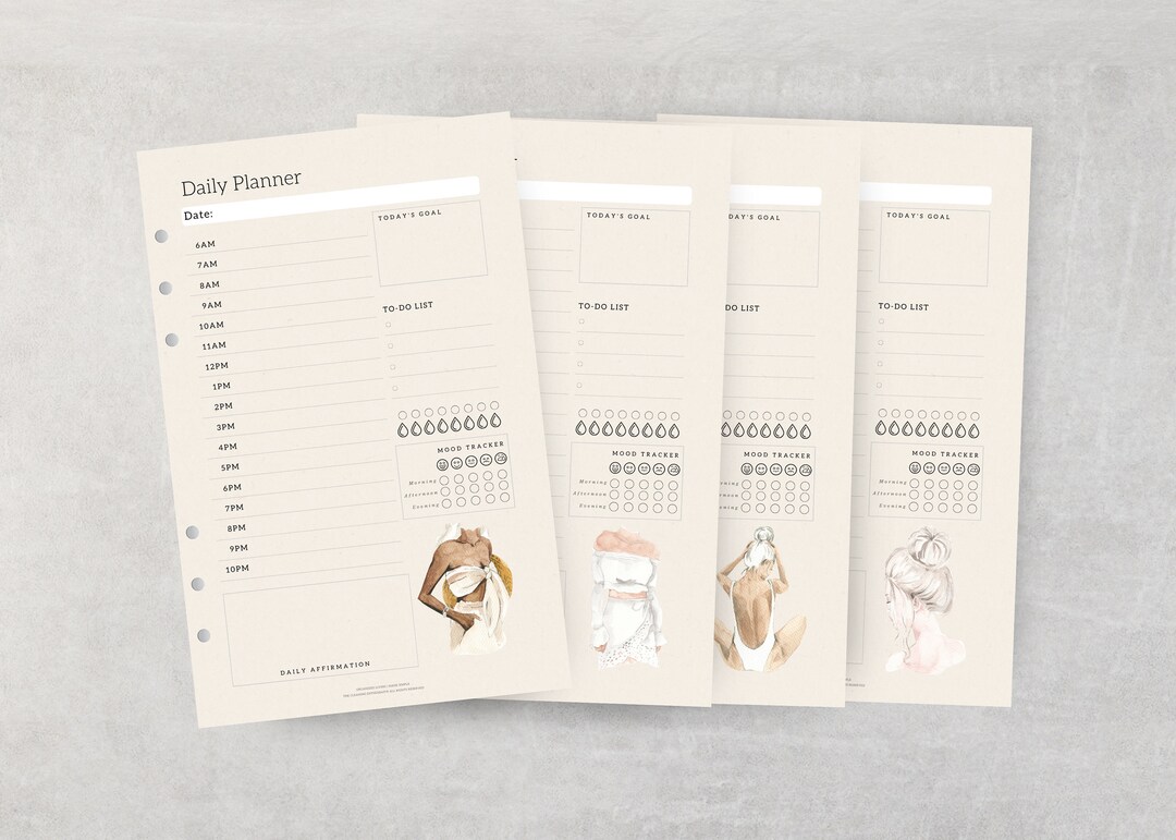 Daily Schedule | Daily Agenda | Hourly Schedule Productivity | Hourly ...