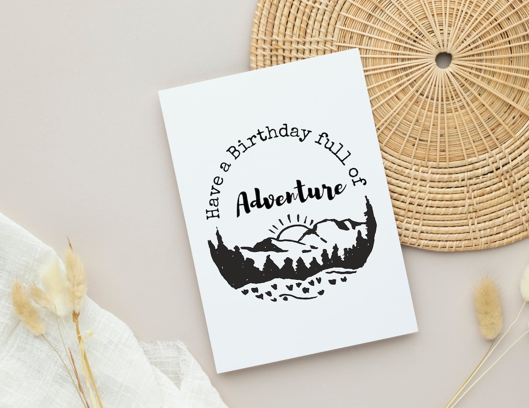 Printable Nature Themed Birthday Card, Digital Birthday Card for Men ...