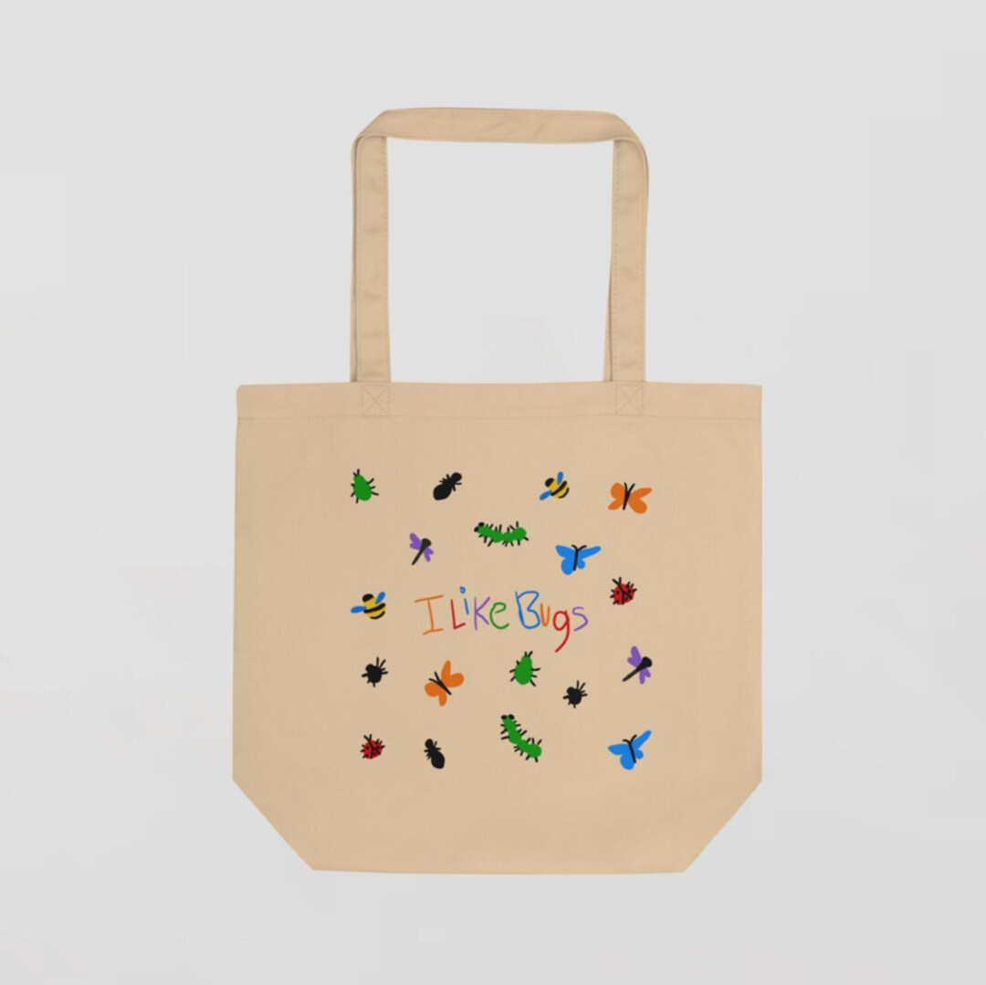 I Like Bugs Doodle Eco Tote Bag - Etsy