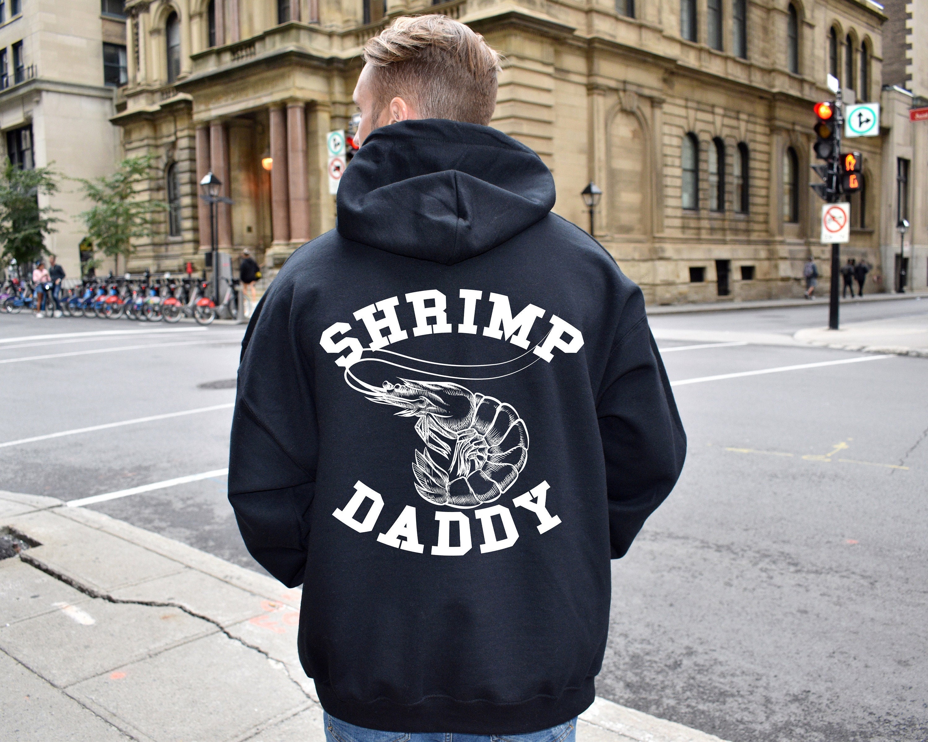 Shrimp Daddy Hoodie, Sea Animals Themed Sailor Sweatshirt, Sarcastic ...