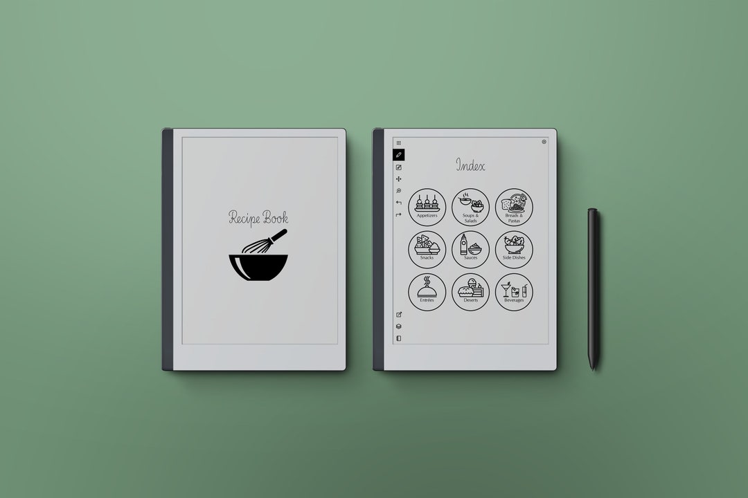 Digital Recipe Book for Remarkable Paper Tablet - Etsy