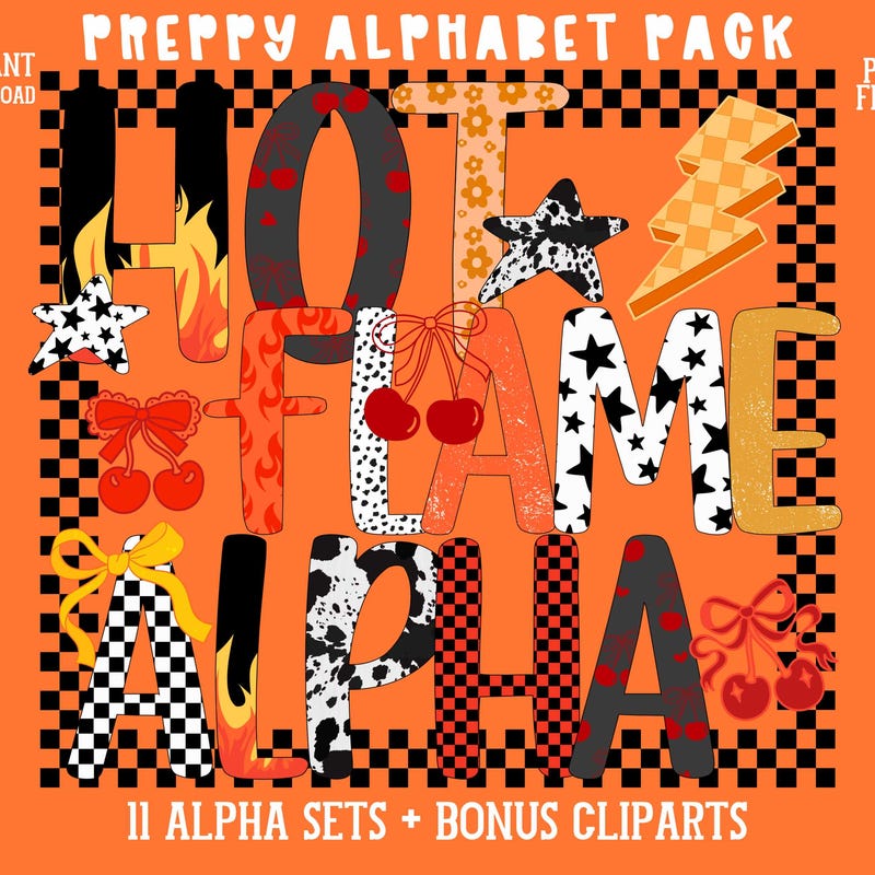 Preppy Cherry Prints - Etsy