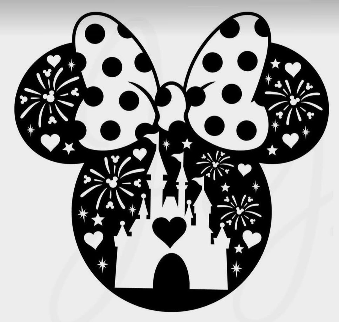 Disney Castle Minnie Head - Etsy