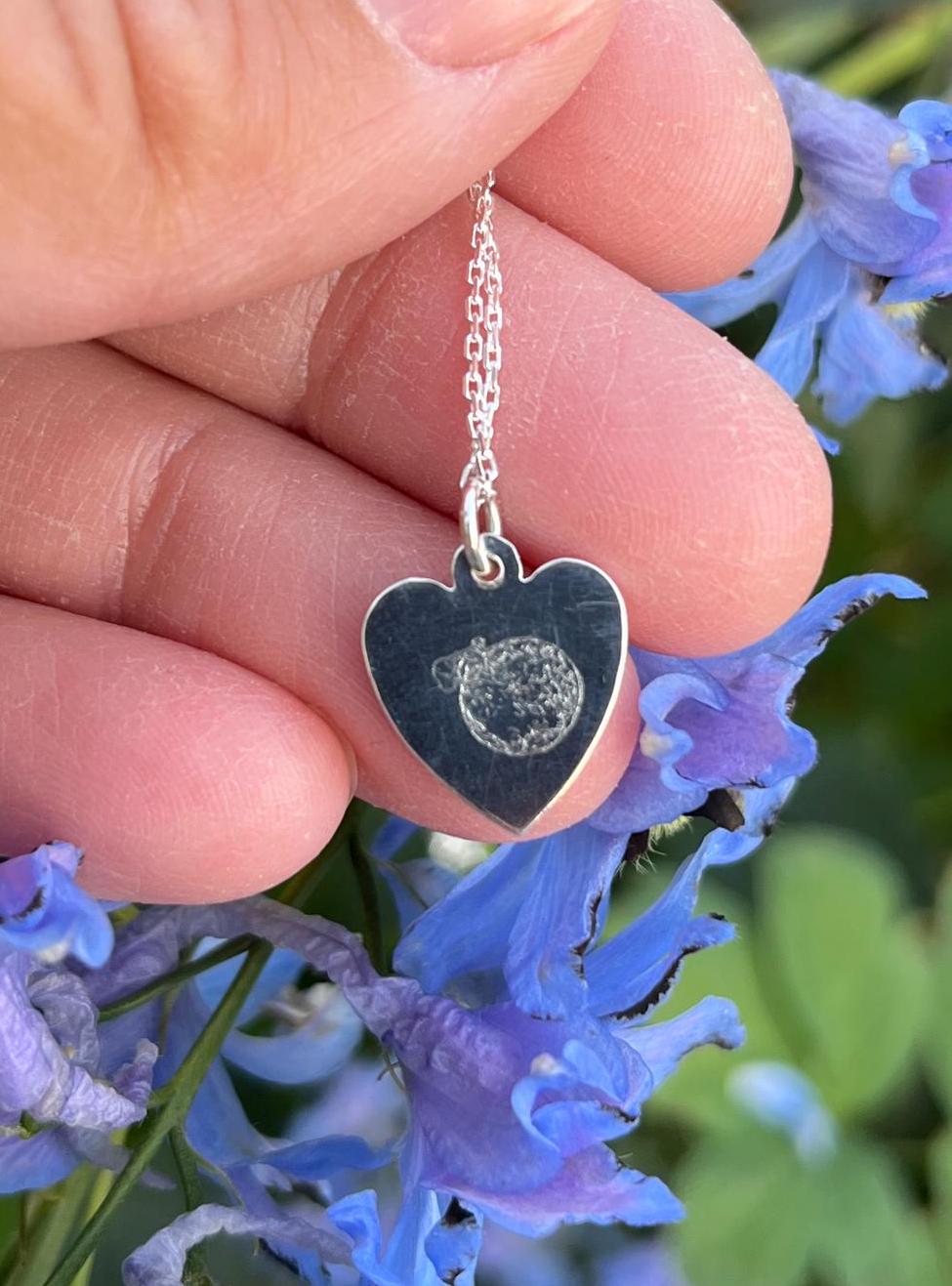 Custom Embryo or Name Engraved on Sterling Silver. Sterling Silver ...