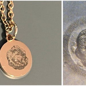 Custom Embryo Photo Engraved Stainless Steel Pendant Necklace - Etsy