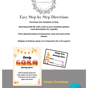 Candy Corn Guessing Game, Guessing Game, Printable Candy Corn Game ...