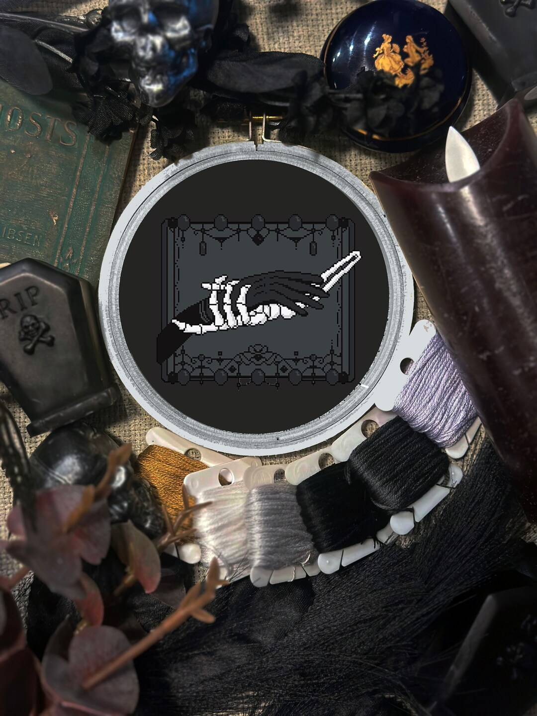 Full Mourning Victorian Cross Stitch Pattern - Etsy