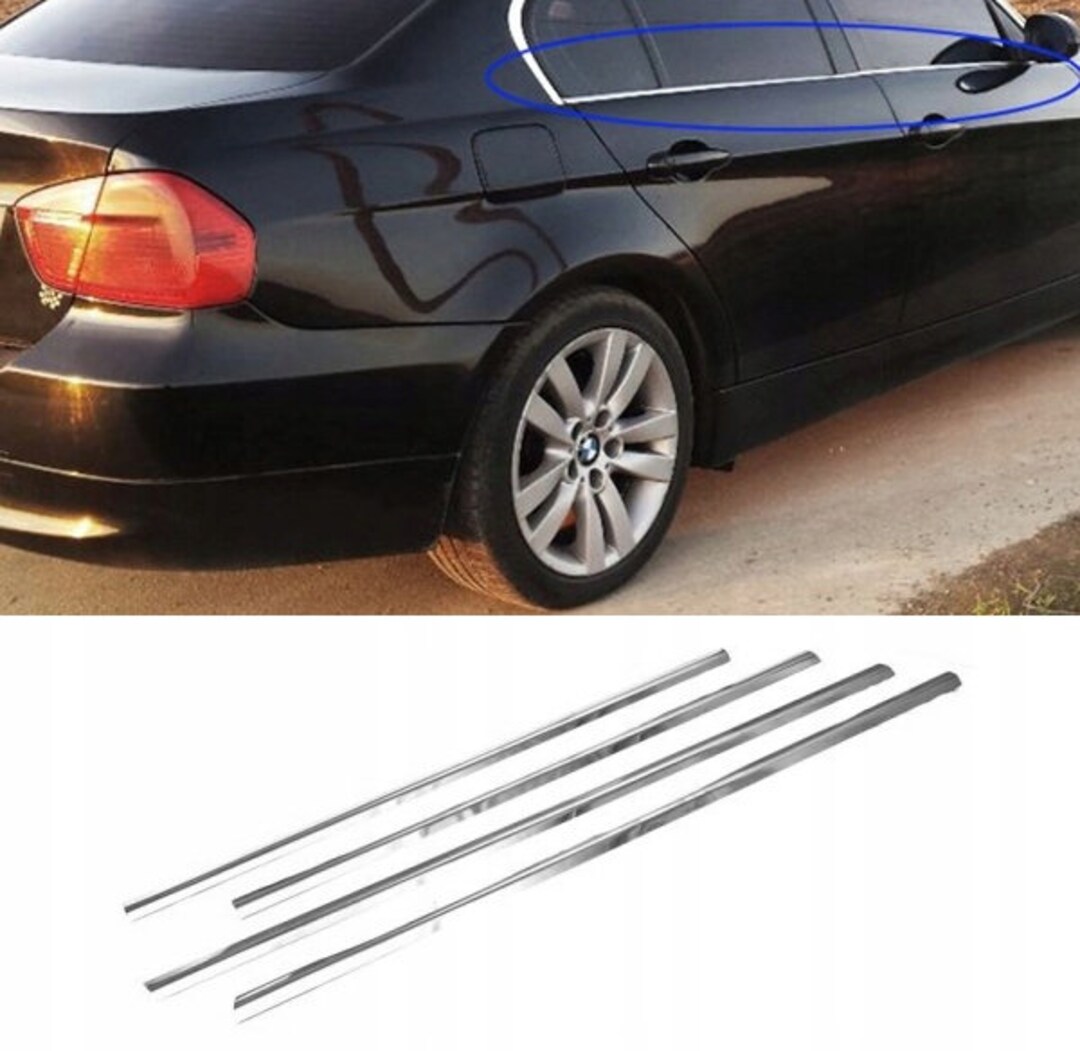 BMW 3 E90 Sedan Chrome Side Door Window Trims Premium Car - Etsy