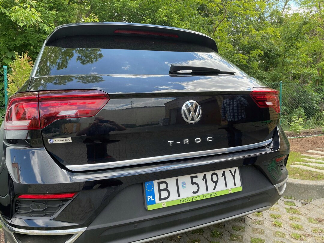 VW Volkswagen T-ROC Chrome Trunk Trim Tailgate Accent Premium Car Rear ...