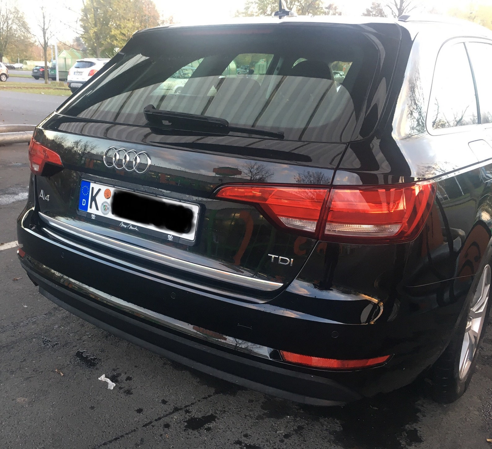 Baguette décorative chromée haut de gamme pour hayon arrière Audi A4 B9 ...