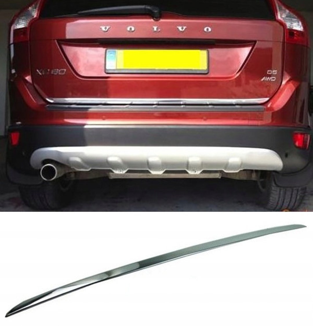 VOLVO XC60 Chrome Trunk Trim Tailgate Accent Premium Car - Etsy