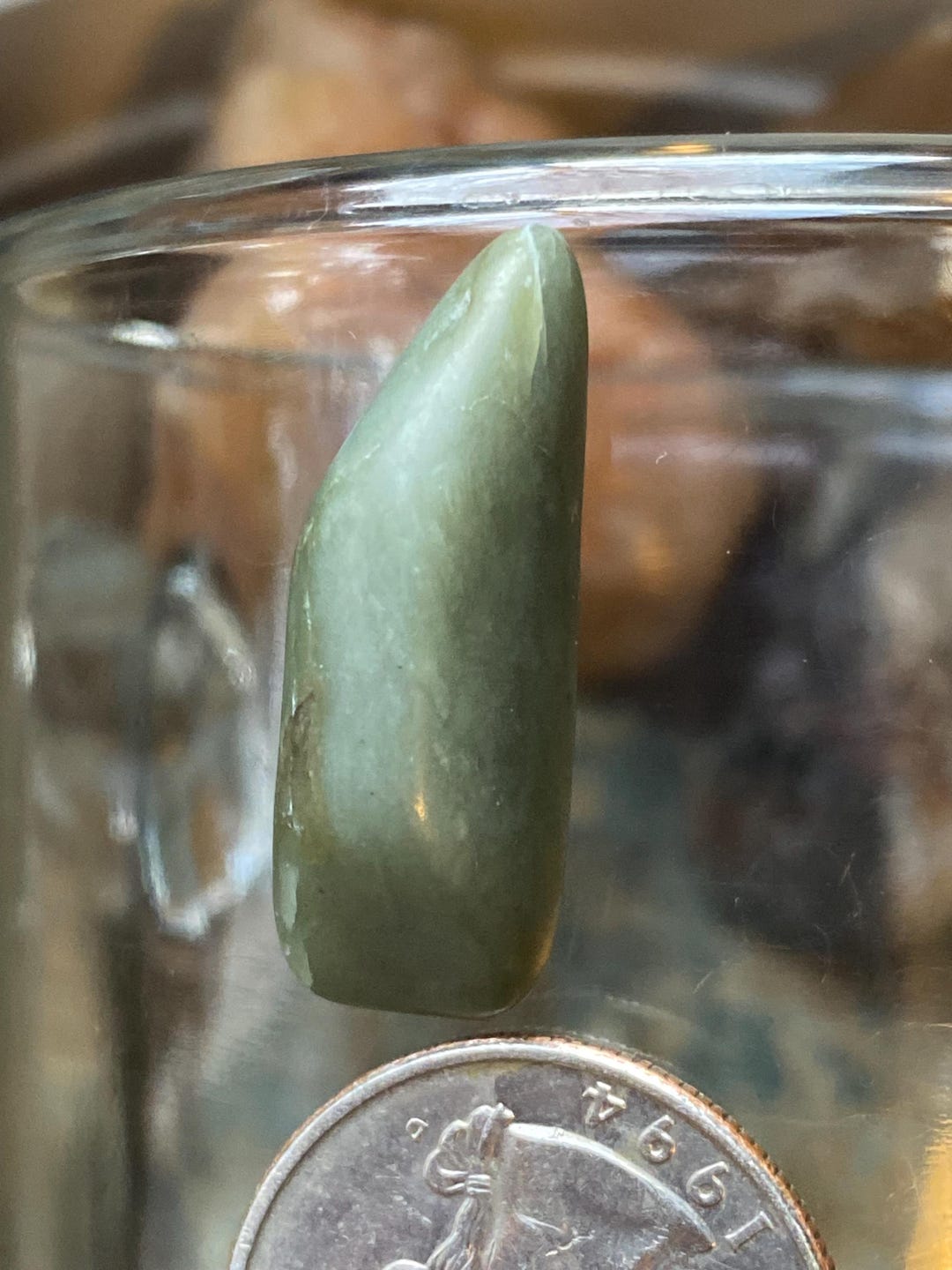 Nephrite Jade Freeform Cabochon, Rare Washington State Variety - Etsy