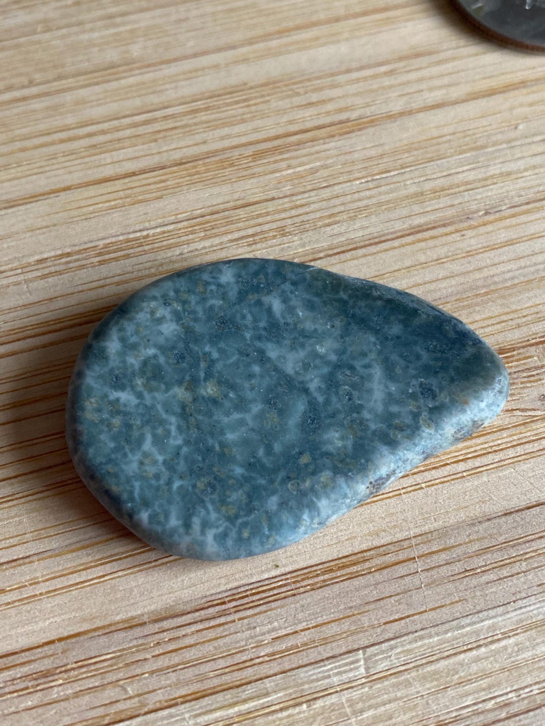 Blue White Nephrite Jade Stone Slice Cabochon (unpolished) - Etsy