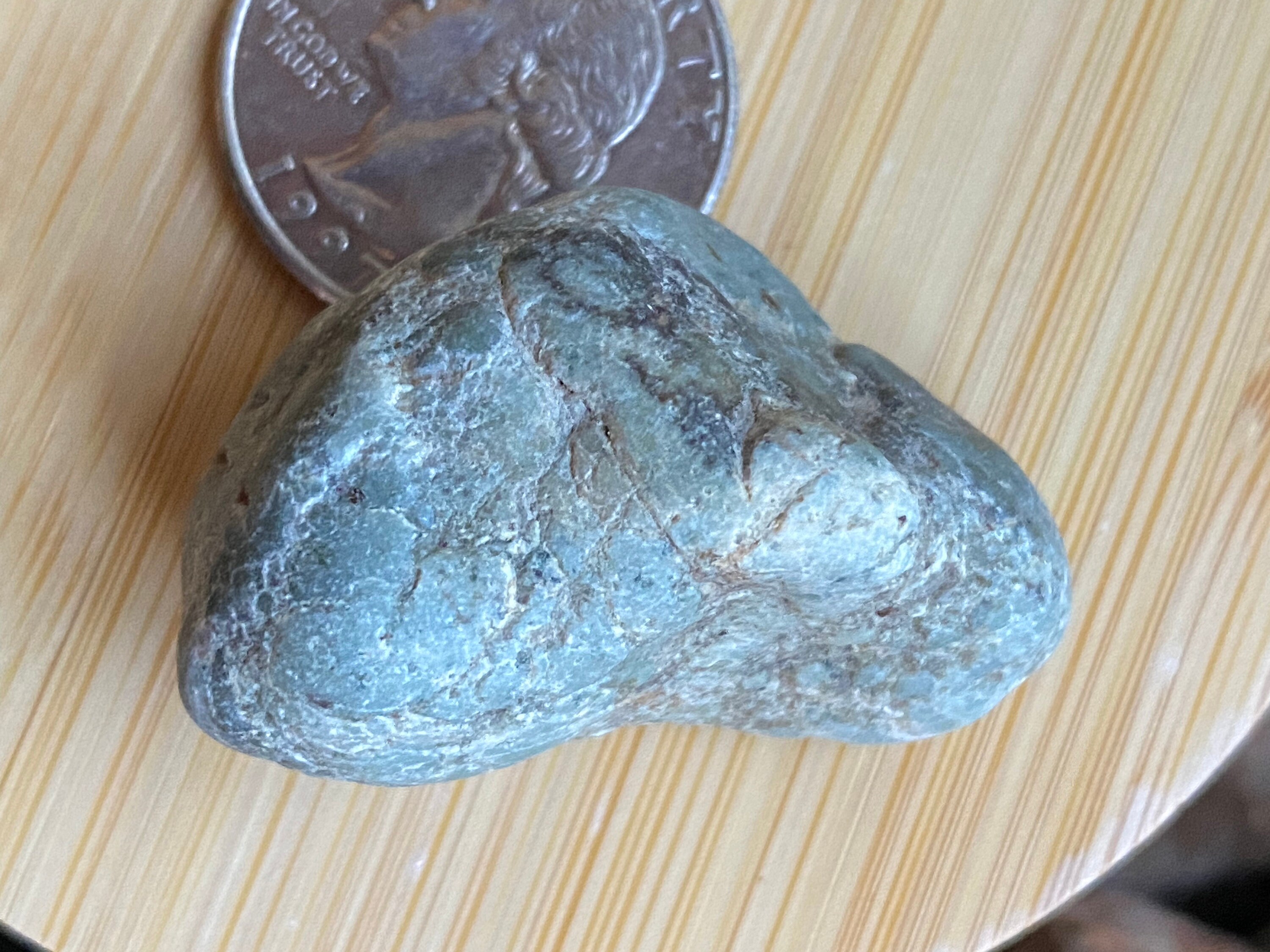 Natural Blue Nephrite Jade Stone Pebble - Etsy