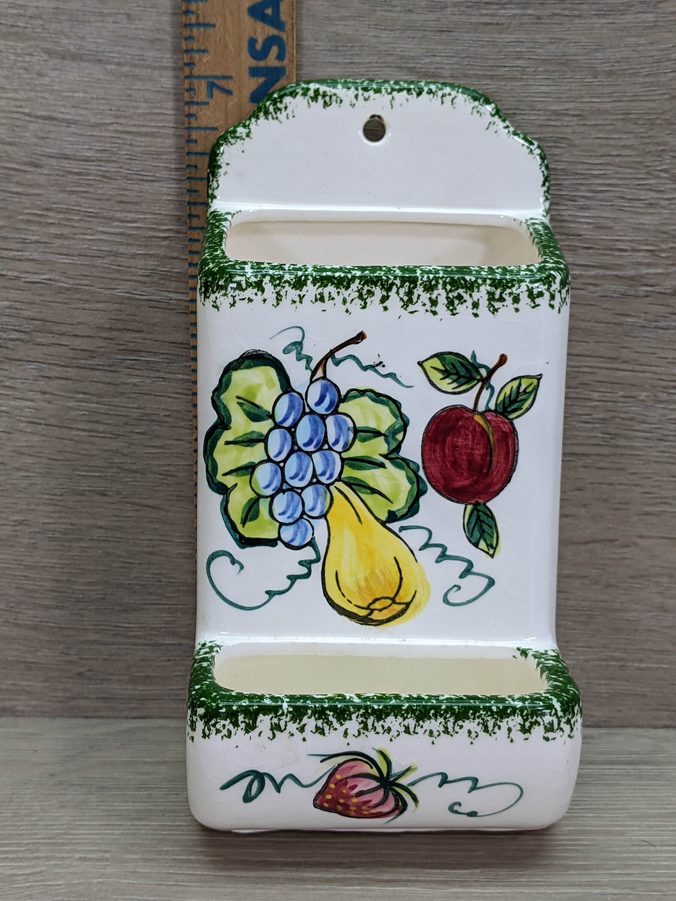 Vintage Ceramic Matchbox Wall Pocket, Match Holder, Made in Japan ...