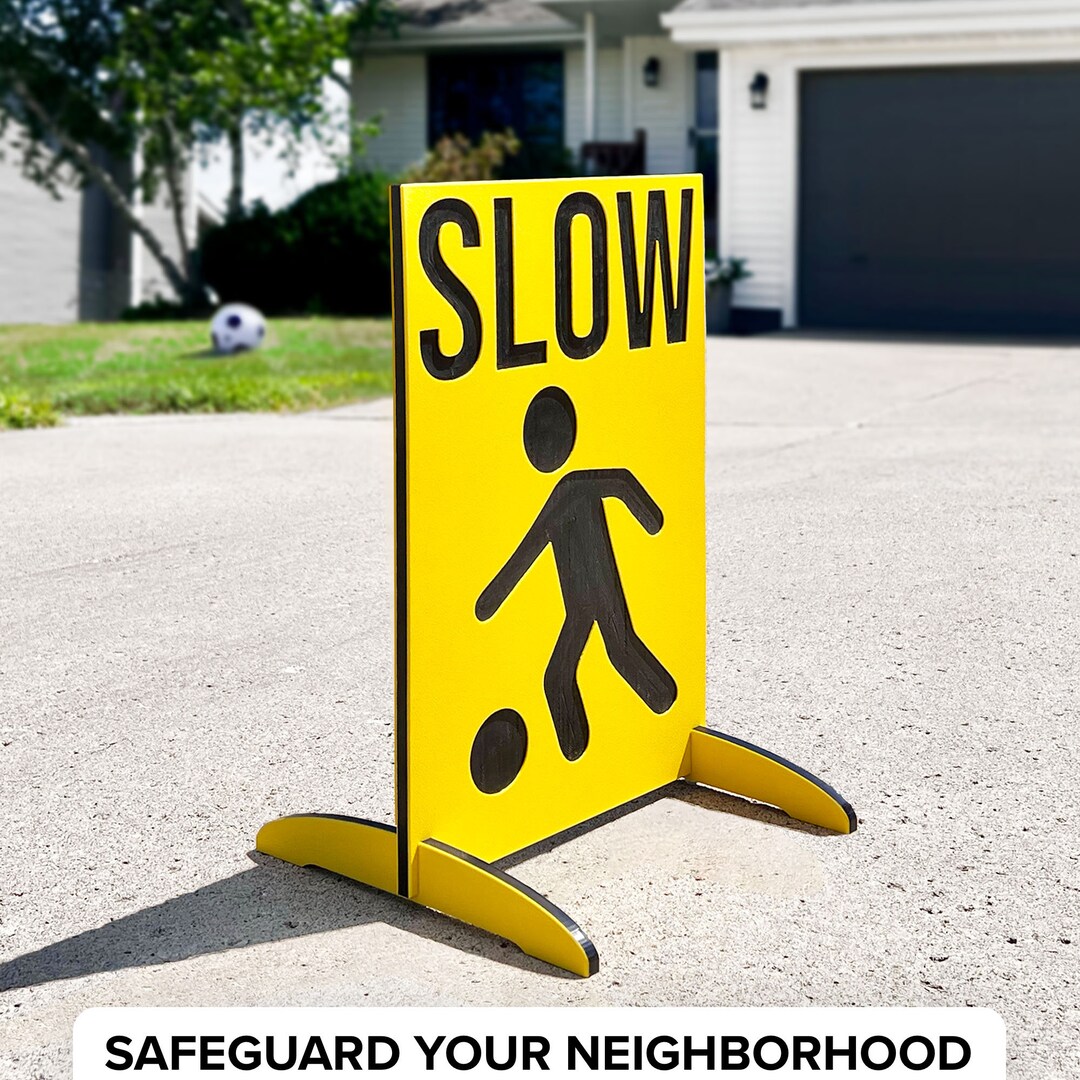 Premium 'slow' Kids at Play Sign for Street 16 X 24 Weather Resistant ...