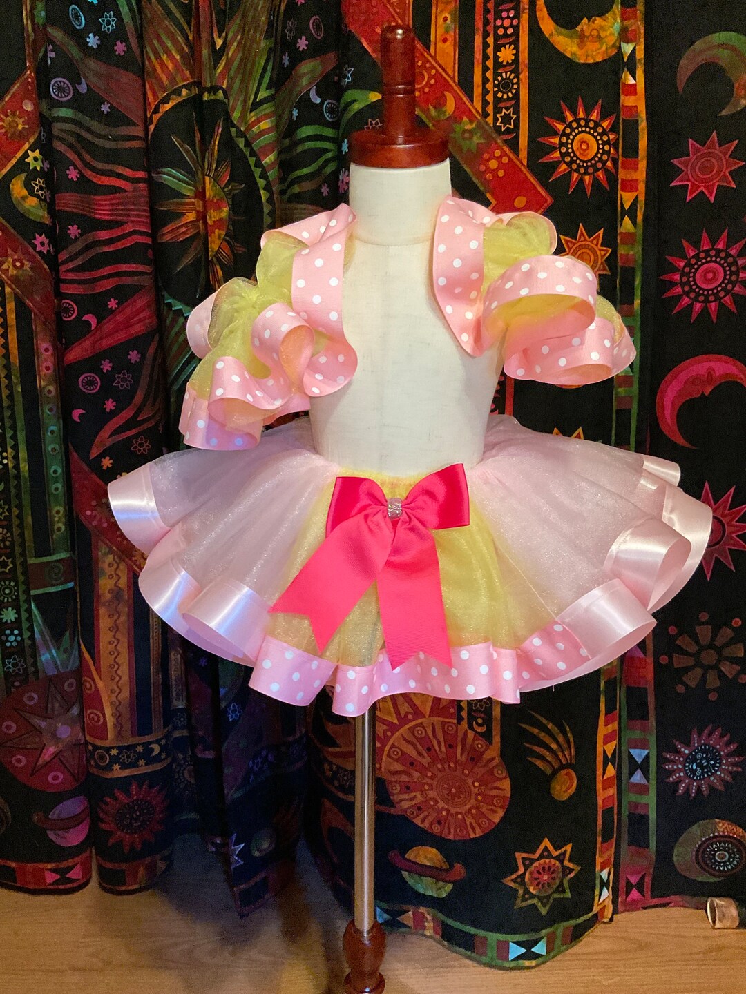 Pink and Yellow Girls Tutu and Sock Tops - Etsy