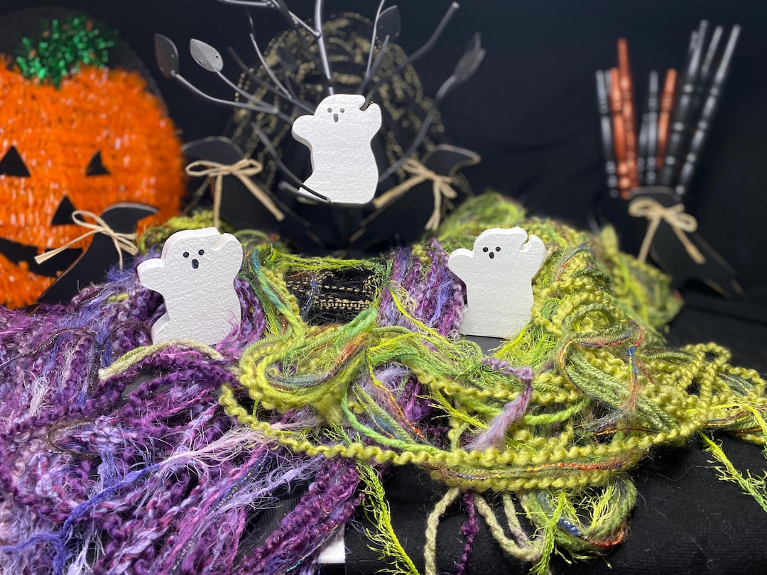Handmade Wood Halloween Ghosts: Spooky Tiered Tray Decor - Etsy