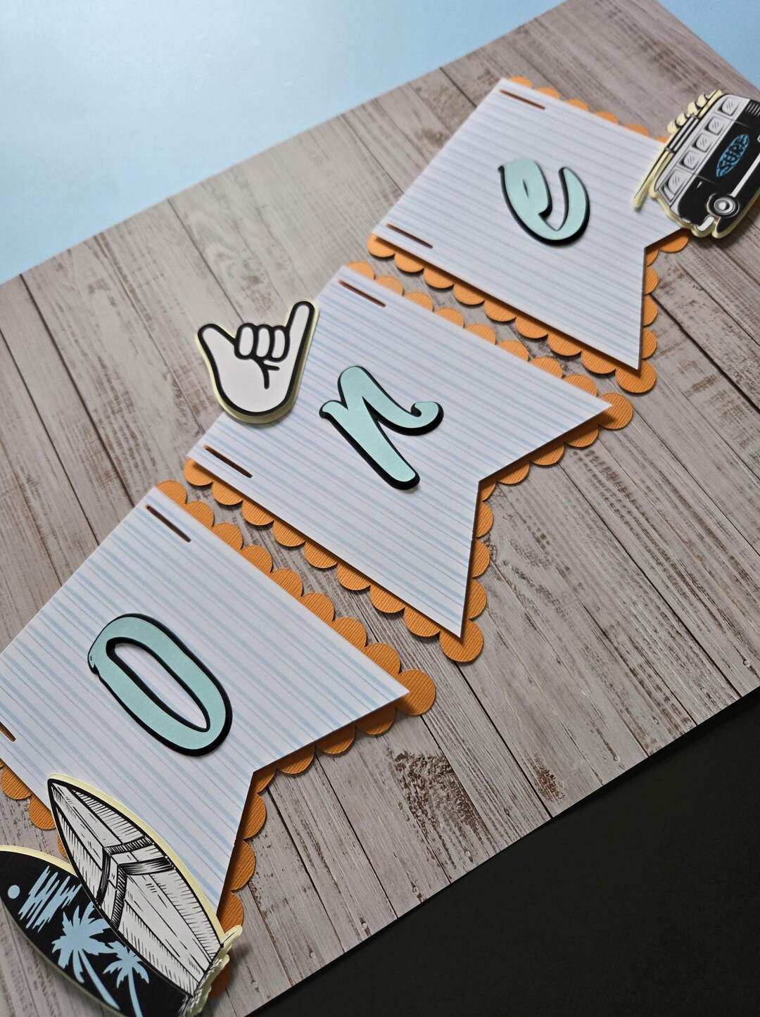 The Big One Birthday Banner Surfing Banner the Big One Surf High Chair ...