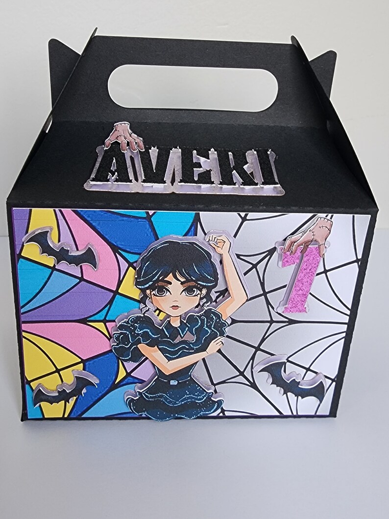 Wednesday Treat Box Wednesday Favor Box Wednesday Addams Candy Box ...