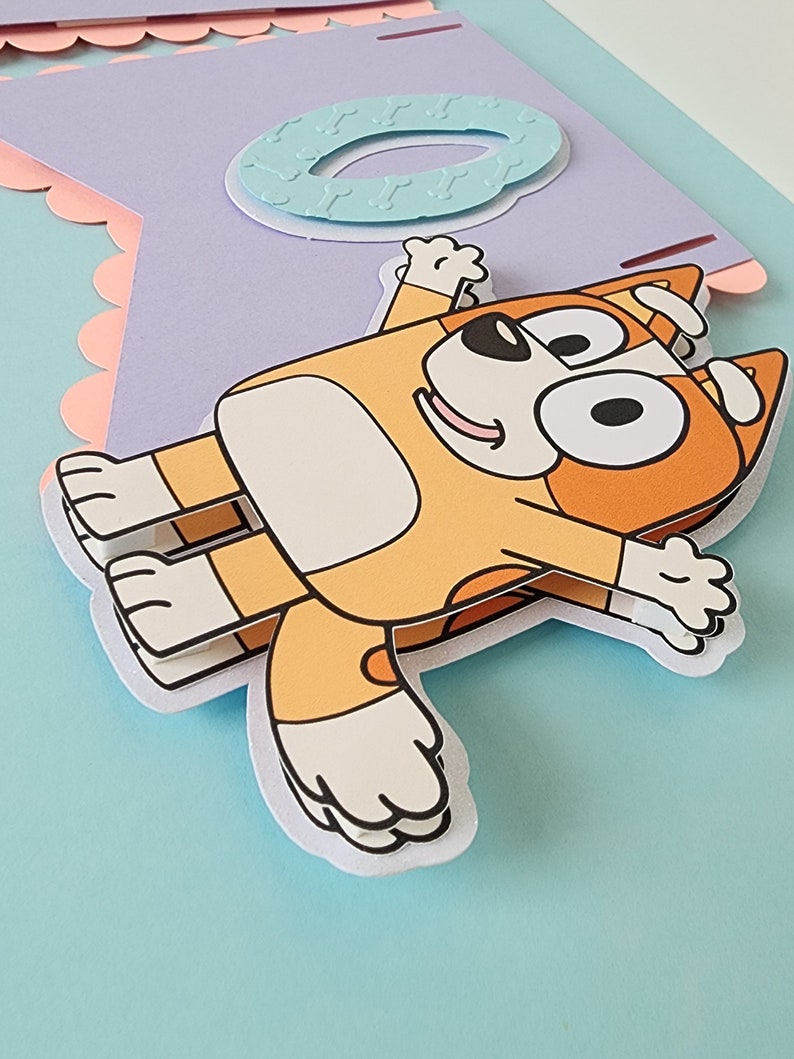 Bluey Two Banner Bluey Banner Bluey Pendant Banner Bluey Birthday Bluey ...