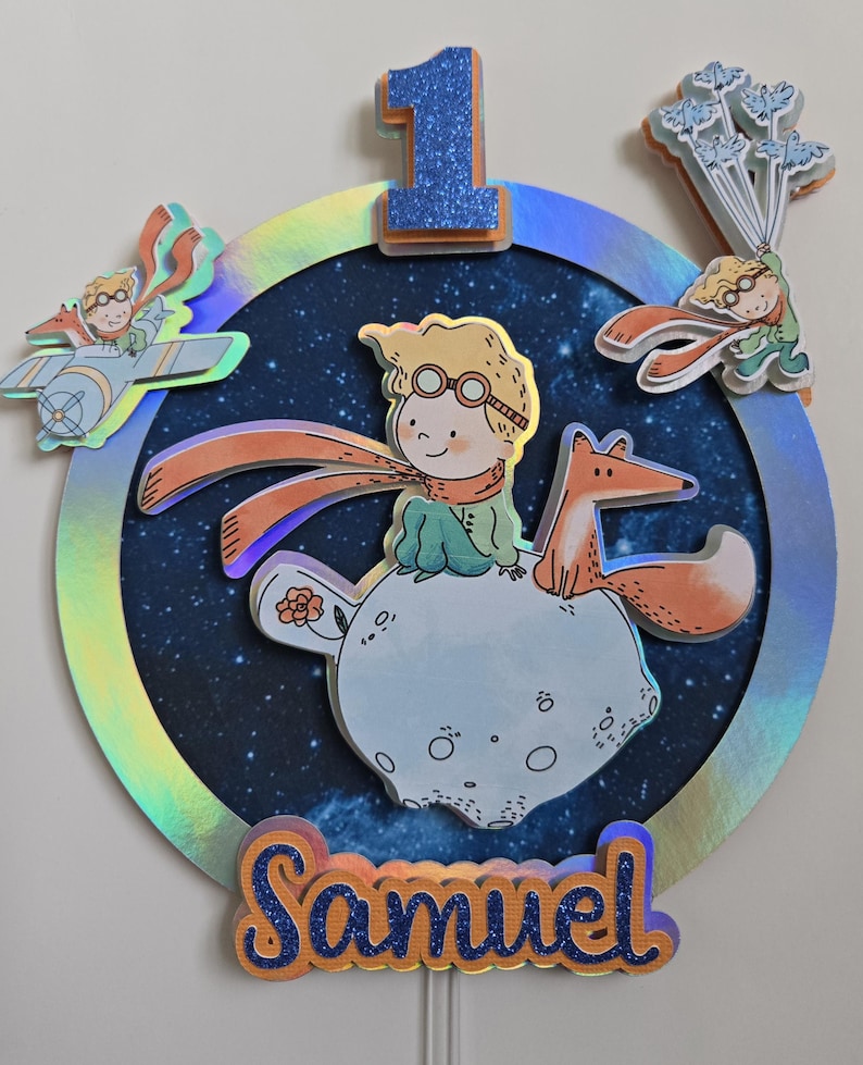 The Little Prince Cake Topper Little Prince and Fox Cake Topper El ...