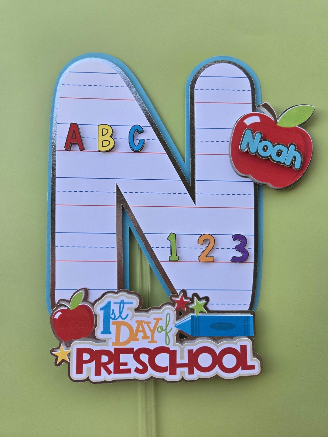 Back to School Cake Topper First Day of School Cake Topper Teacher ...