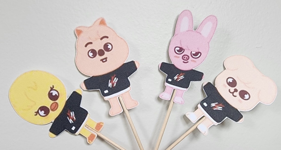 Stray Kids Skzoo Cupcake Toppers Skzoo Cupcake Topper Stray - Etsy UK