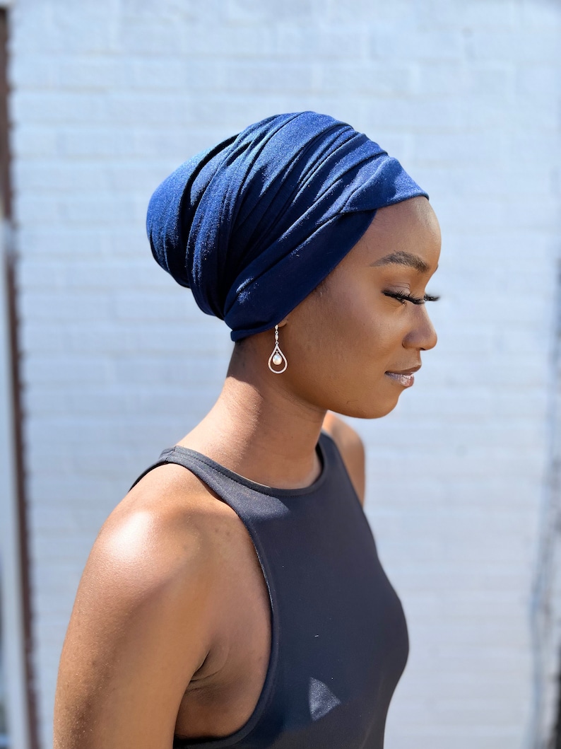 PRE-TIED HEADWRAP/ Pre-tied Turban/boho Chic/ Turban/ Pre Tied Headwrap ...