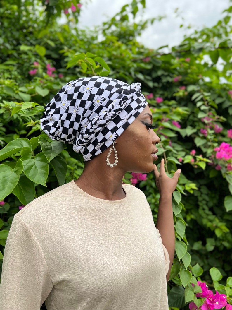 Braided Pre-tied Turban Cap, Twist Cap, Chemo, Twisted Hat, Alopecia ...